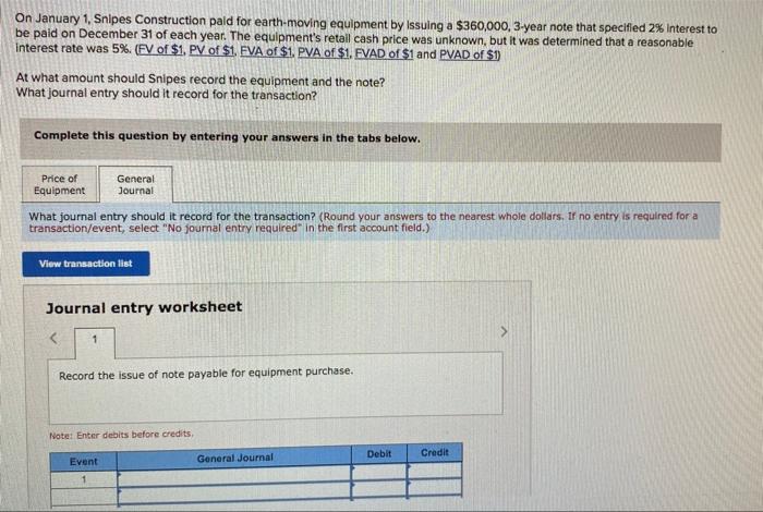 Solved On January 1, Snipes Construction paid for | Chegg.com