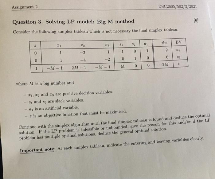 Solved (20) Question 1. Solving LP models: Graphical | Chegg.com