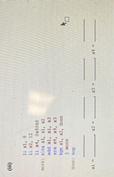 Solved (c) Write down the values of the specified registers | Chegg.com