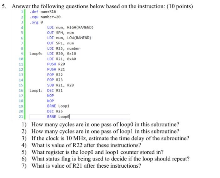 Solved Answer the following questions below based on the | Chegg.com