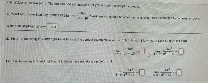 Solved This problem has two parts. The second part will | Chegg.com