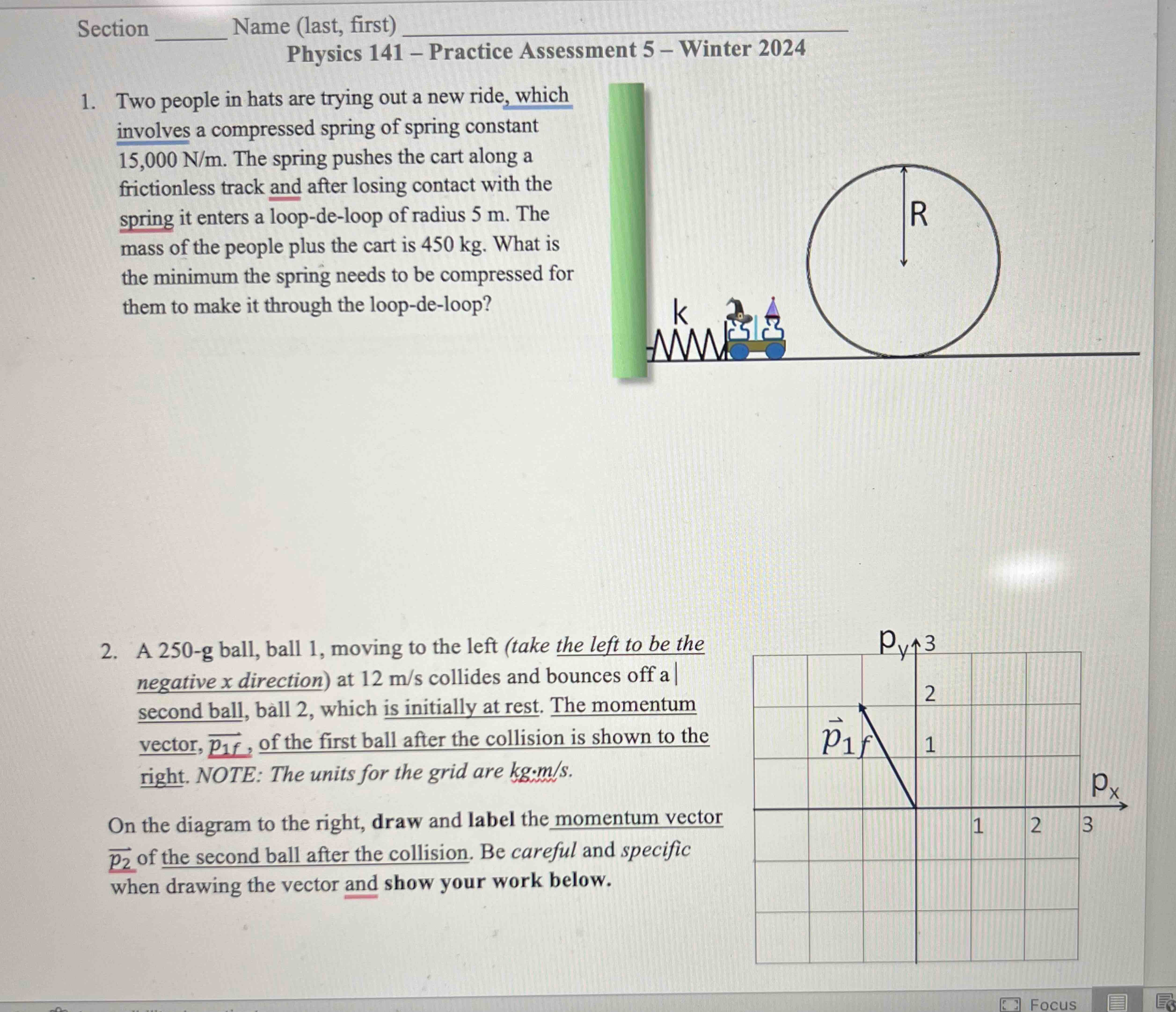 Solved Two people in hats are trying out a new ride, | Chegg.com