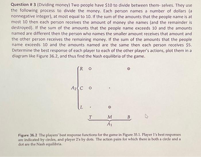 Solved Question \# 3 (Dividing money) Two people have $10 to | Chegg.com