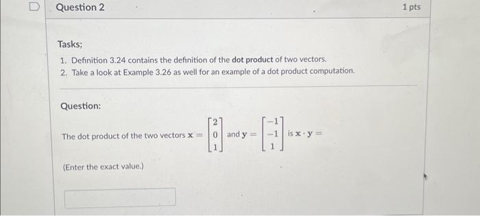 Solved Tasks; 1. Definition 3.24 contains the definition of | Chegg.com
