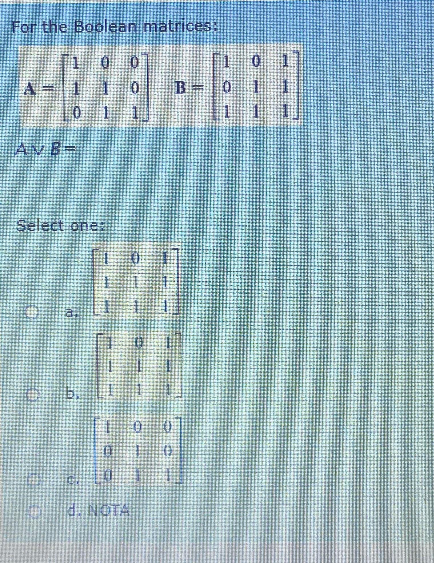 Solved For the Boolean | Chegg.com