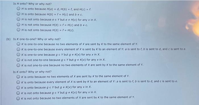 Solved Let x = {a,b,c) and Y = {d, e. 19). Define functions | Chegg.com