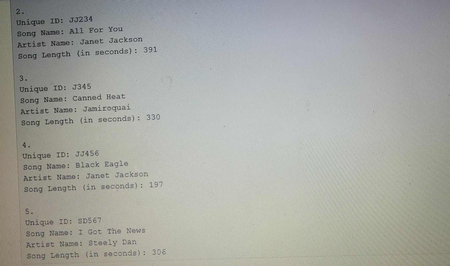 Solved 13.7 LAB: Program: Playlist with ArrayList *You will | Chegg.com