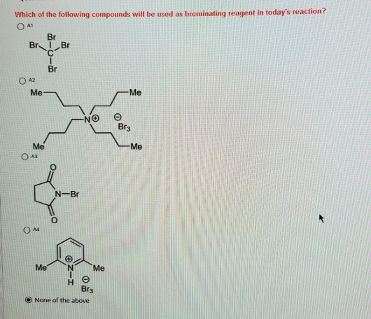 Solved pyridium tribromide is the brominating reagent, | Chegg.com