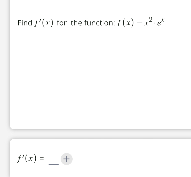 Solved Find F X ﻿for The Function F X X2 Exf X Dots