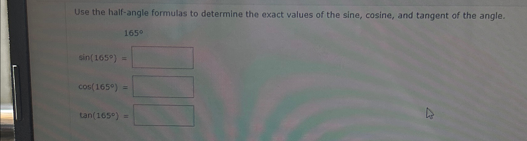 Solved Use the half-angle formulas to determine the exact | Chegg.com