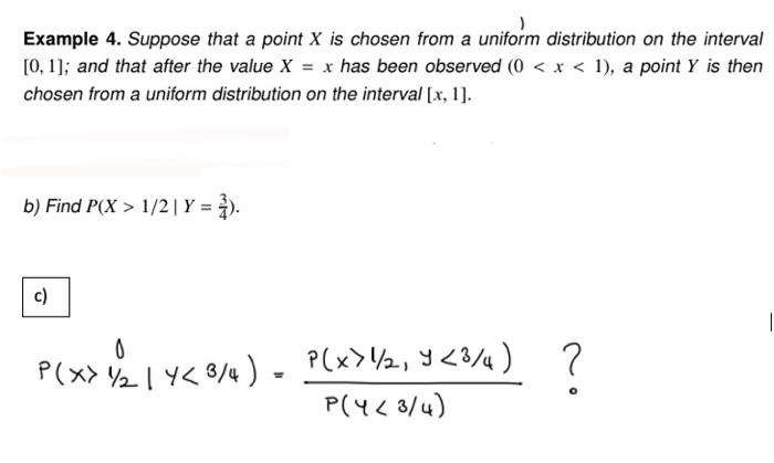 Solved Example 4. Suppose that a point X is chosen from a | Chegg.com