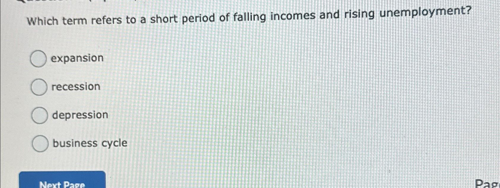 Solved Which term refers to a short period of falling | Chegg.com