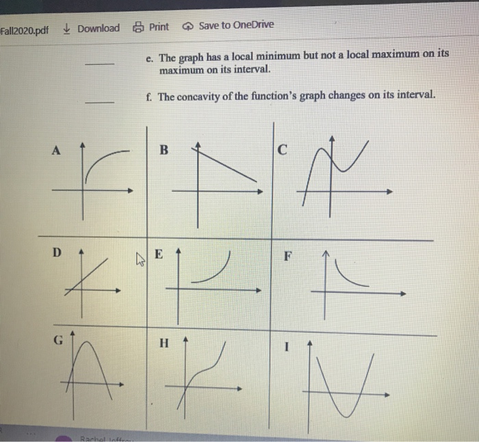 Solved Fall2020.pdf Download Print @ Save to OneDrive e. The | Chegg.com