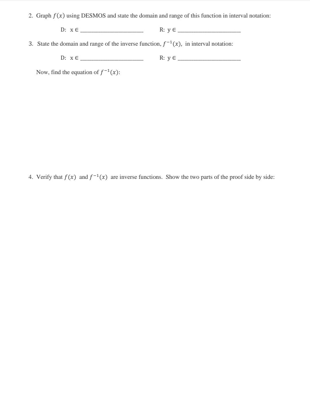 Solved Tutorial 4 Combinations, Compositions, and Inverse | Chegg.com