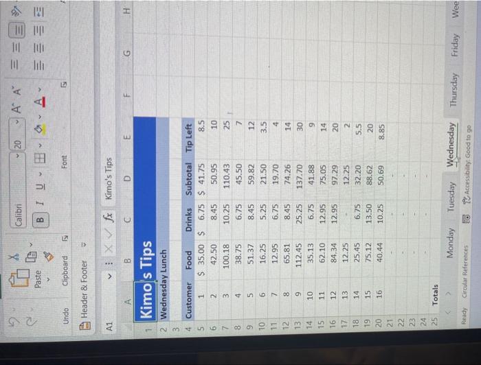 Solved 1 Start Excel. Download and open the file named | Chegg.com
