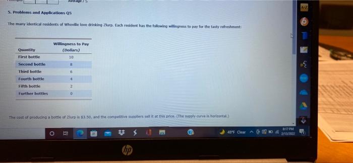 Solved Problems & Applications (Ch 10) The cost of producing | Chegg.com