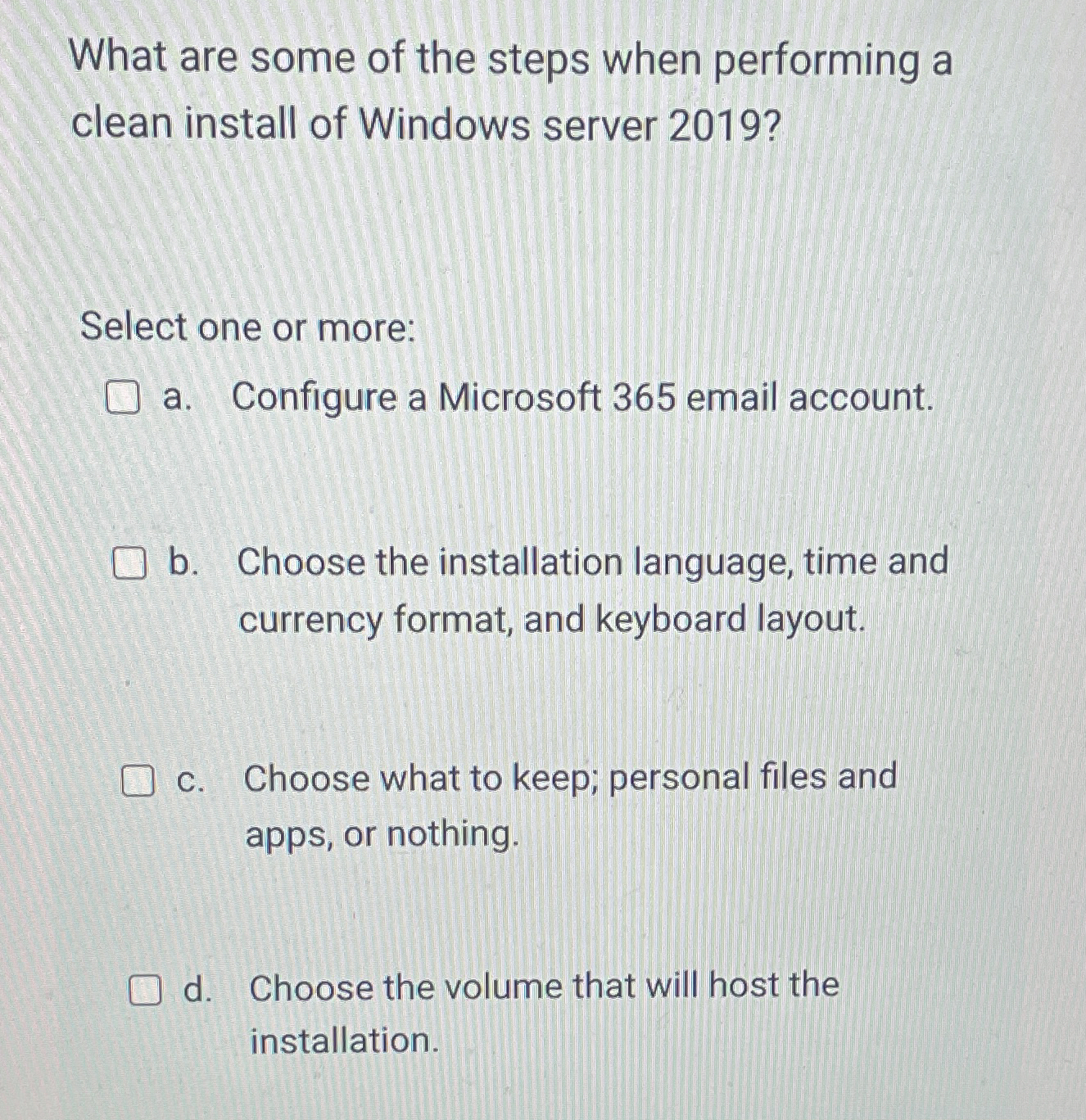 Solved What are some of the steps when performing a clean | Chegg.com