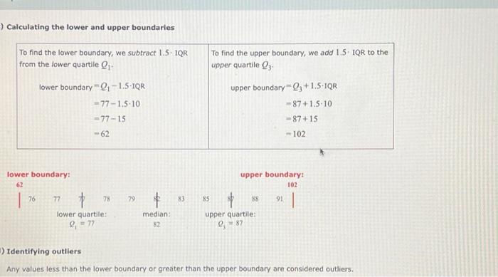 Solved An outlier is a data value that is much smaller or | Chegg.com