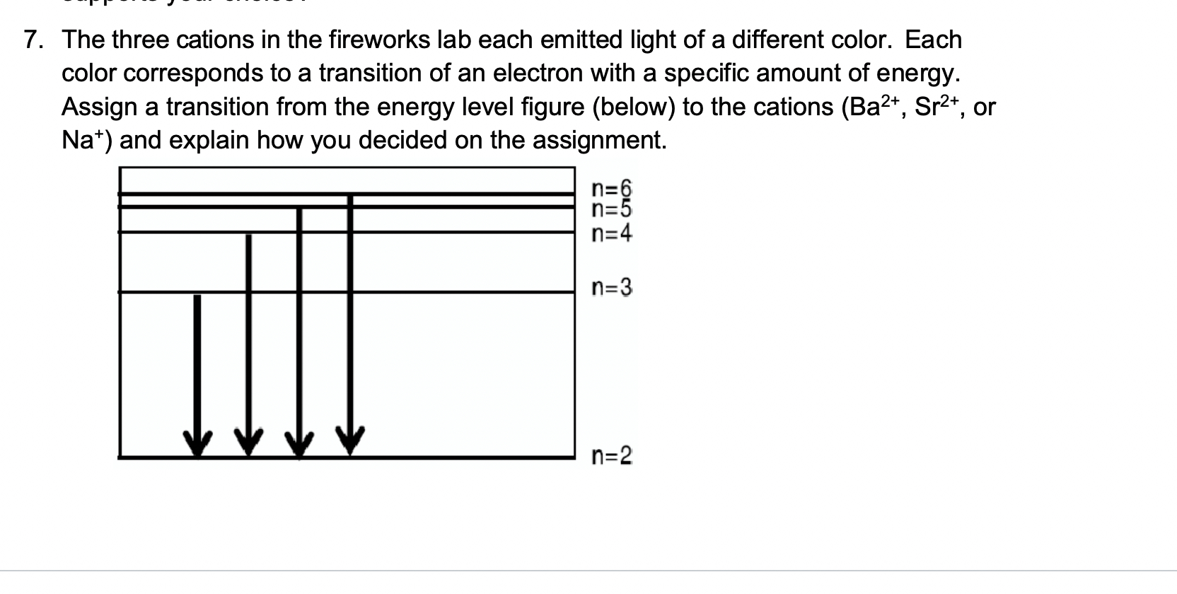 Solved Sr = ﻿red, Ba = ﻿green, Na = ﻿orange | Chegg.com