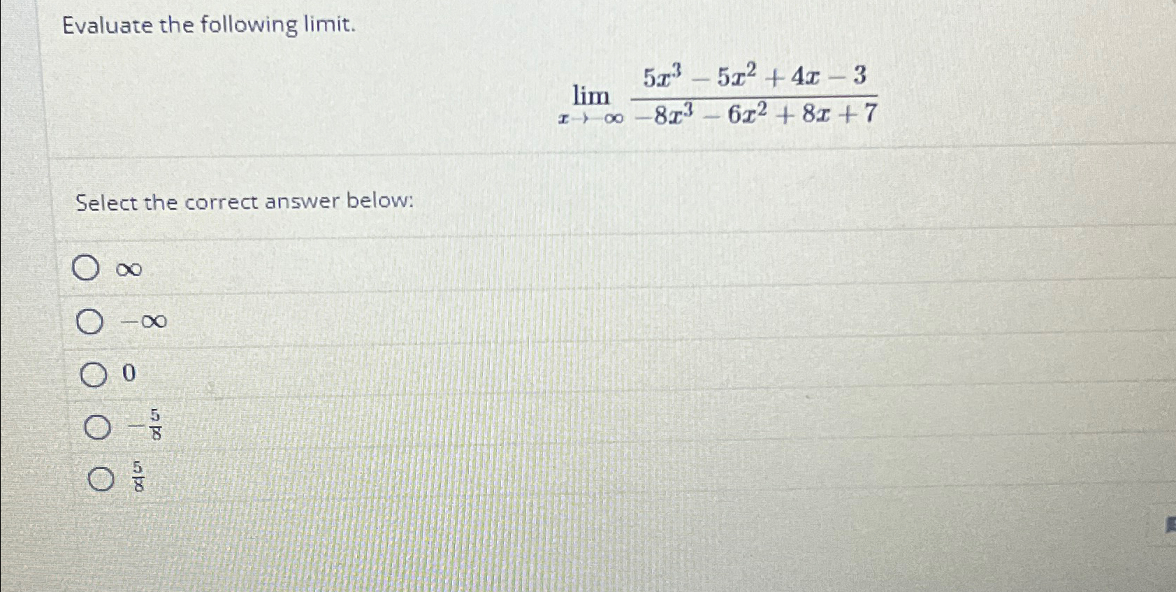 Solved Evaluate the following | Chegg.com