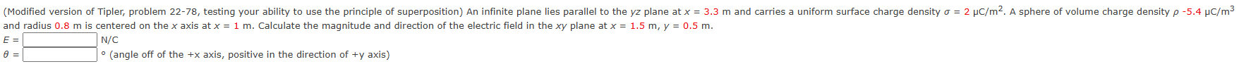 Solved (Modified ﻿version of ﻿Tipler, problem 22-78, | Chegg.com