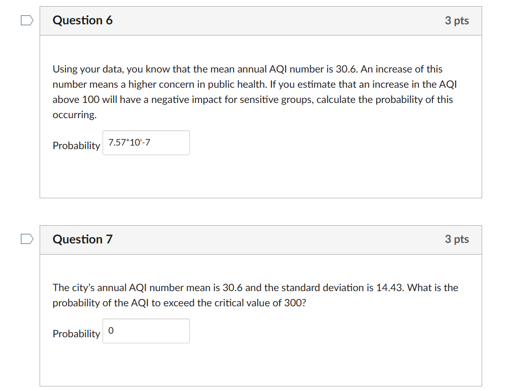 Solved Question 6Using your data, you know that the mean | Chegg.com