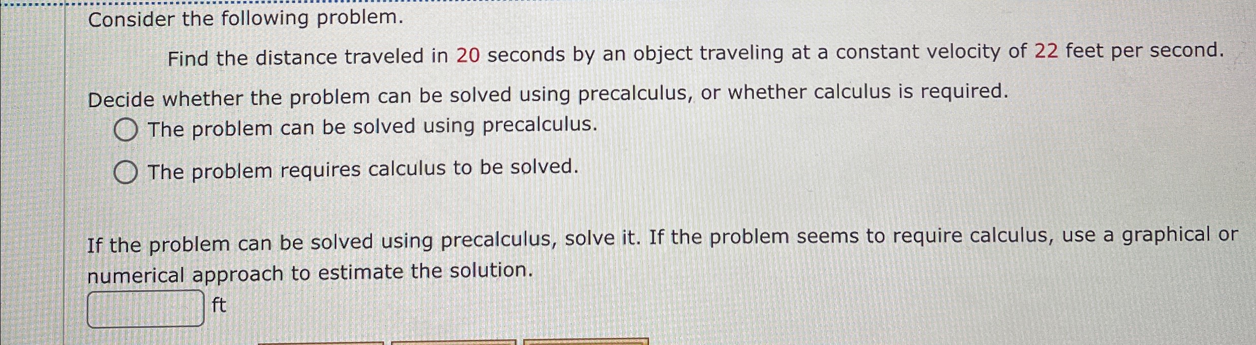 Solved Consider the following problem.Find the distance | Chegg.com