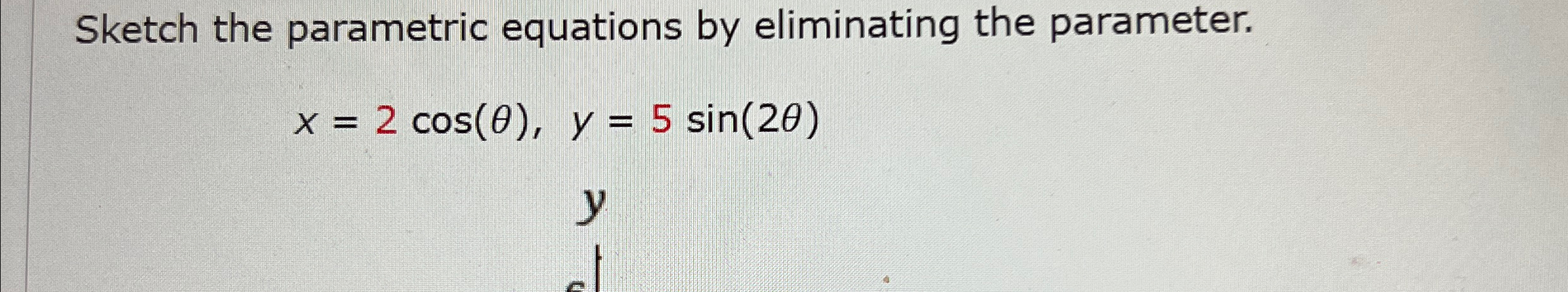 Solved Sketch the parametric equations by eliminating the | Chegg.com