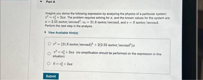 Solved Imagine you derive the following expression by | Chegg.com