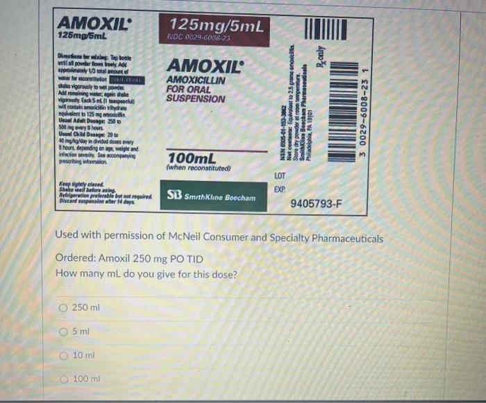 Solved Used with permission of McNeil Consumer and Specialty | Chegg.com