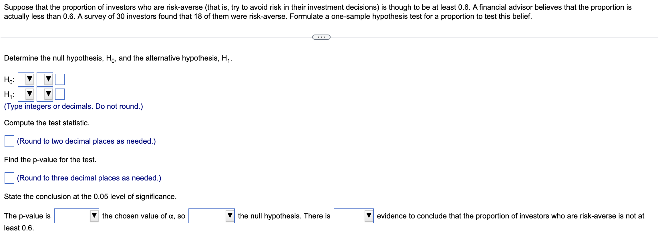 Solved Determine The Null ﻿hypothesis H Subscript 0 ﻿and