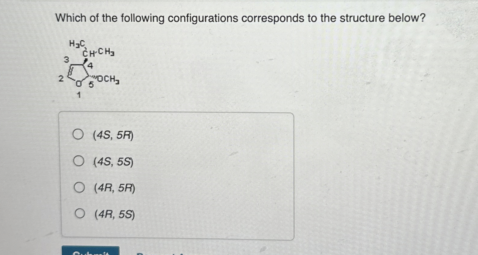 Solved Which of the following configurations corresponds to | Chegg.com