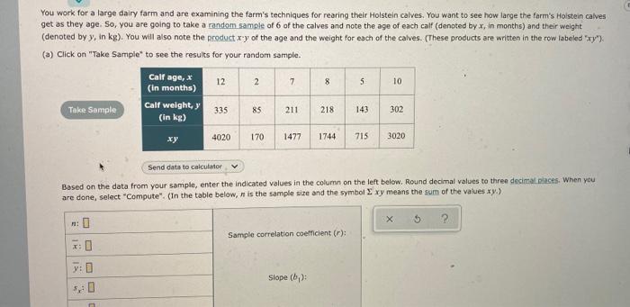 Solved You work for a large dairy farm and are examining the | Chegg.com