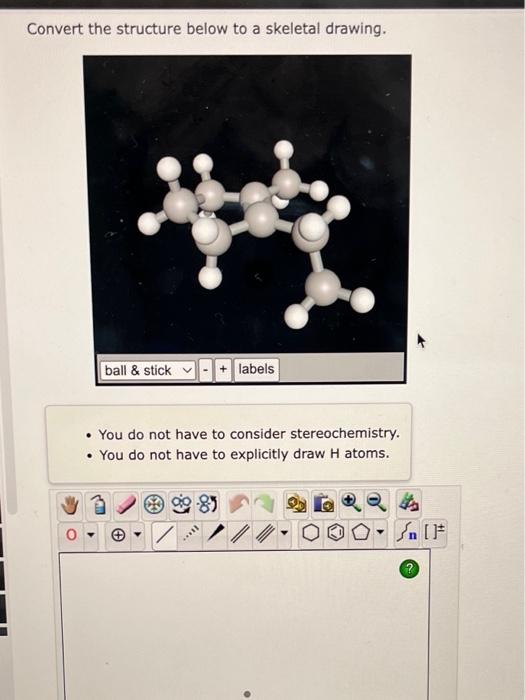 Solved Convert the structure below to a skeletal drawing. | Chegg.com