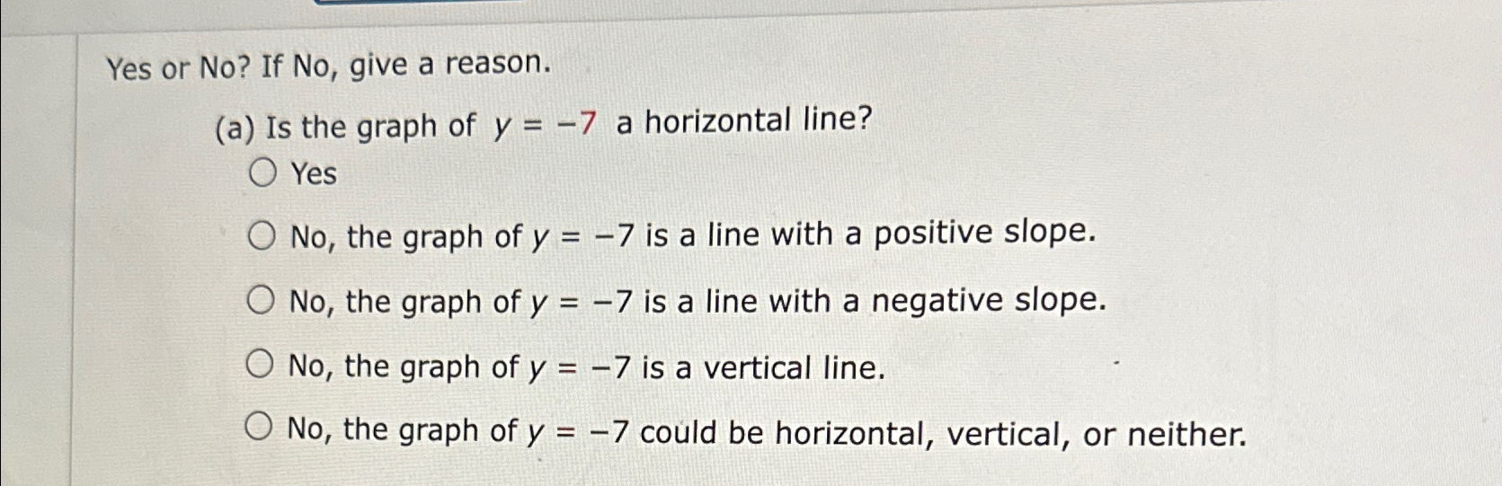 Solved Yes or No? ﻿If No, ﻿give a reason.(a) ﻿Is the graph | Chegg.com