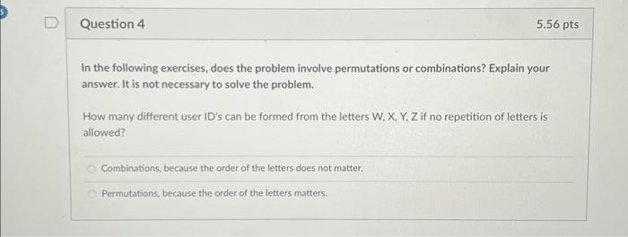 Solved In the following exercises, does the problem involve | Chegg.com