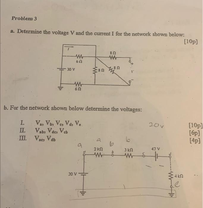 Solved For the network shown below: a. Calculate the power | Chegg.com