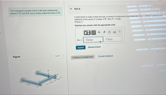 Solved The framework consists of two A-36 steel cantilevered | Chegg.com