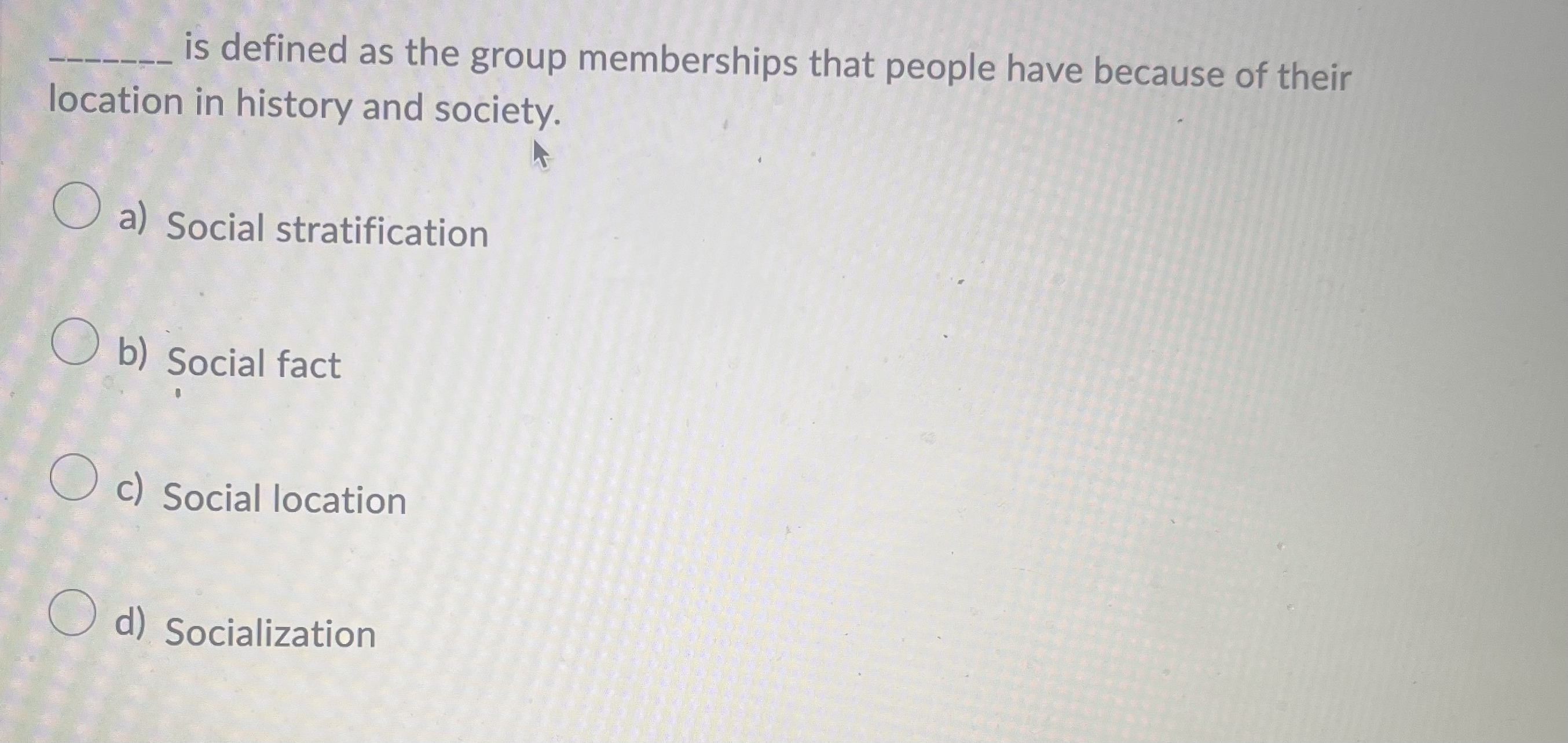 Solved is defined as the group memberships that people have | Chegg.com