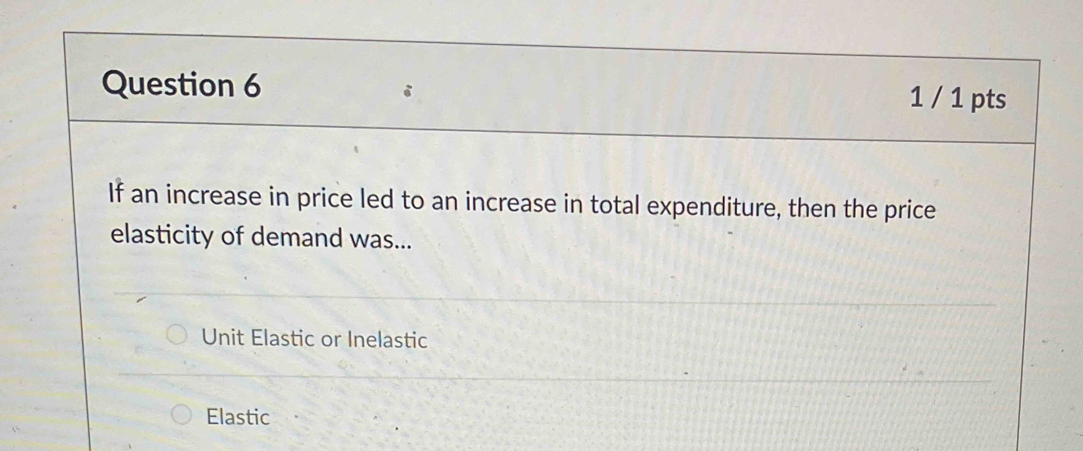 Solved Question 6If an increase in price led to an increase | Chegg.com