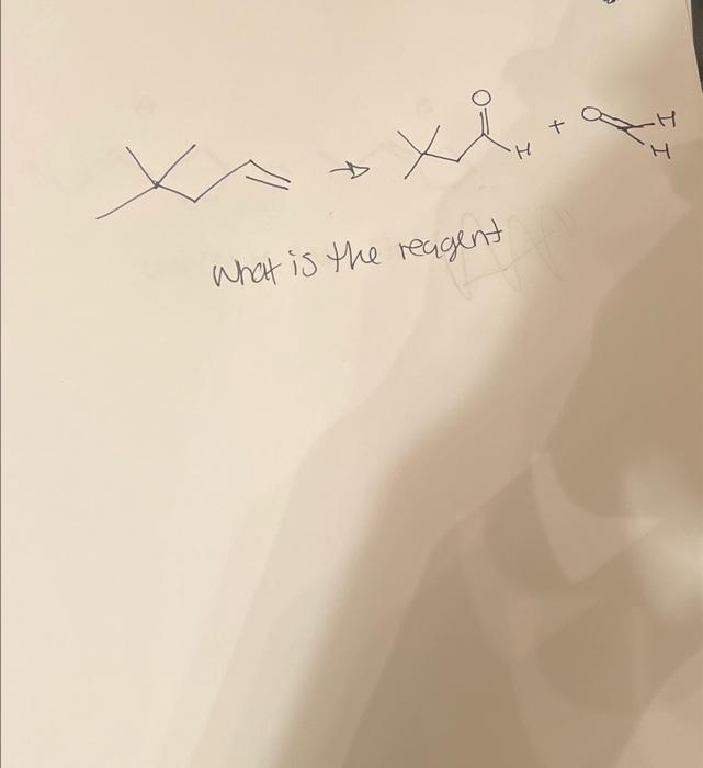Solved What is the reagent | Chegg.com