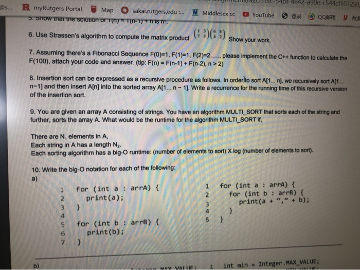 Solved Question 7When it hits to the 46th number, it became | Chegg.com