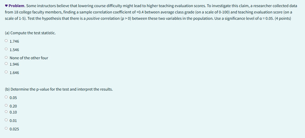 Solved Problem. Some instructors believe that lowering | Chegg.com