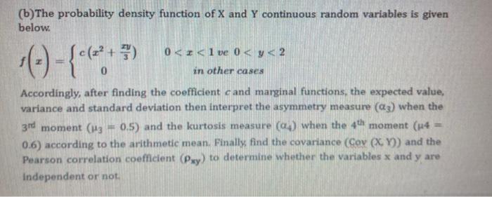 Solved the probability density function of the compound | Chegg.com