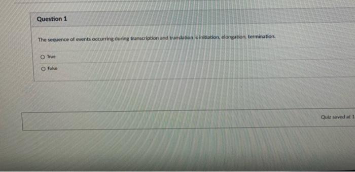 Solved Question 1 The sequence of events occurring during | Chegg.com