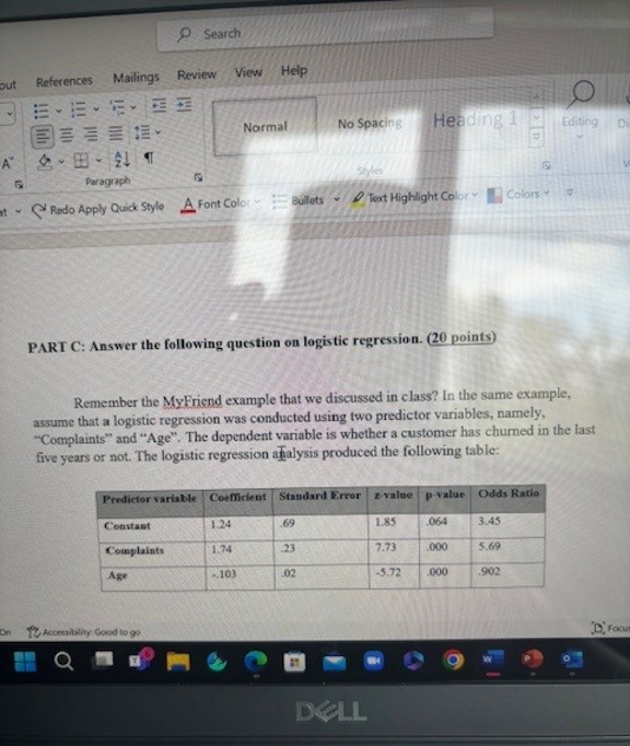 Solved Question/chart in picture:Look at the table above and | Chegg.com