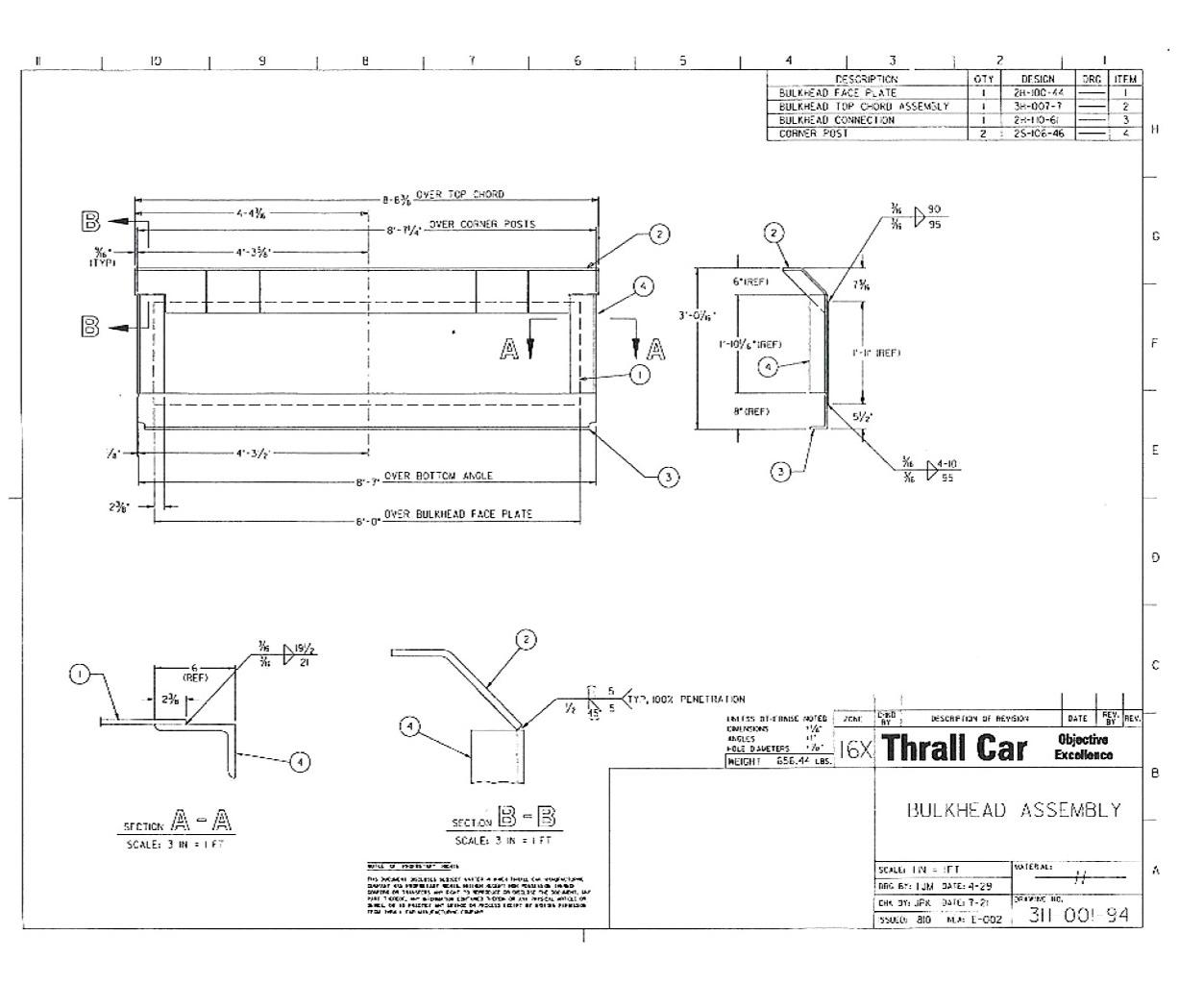 Solved II 15 1 9 9 7 6 5 1 4 3 DESCRIPTION BULKHEAD FACE | Chegg.com