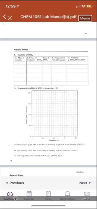 12:59 CHEM 1051 Lab Manual(b).pdf Meme Report Sheer | Chegg.com