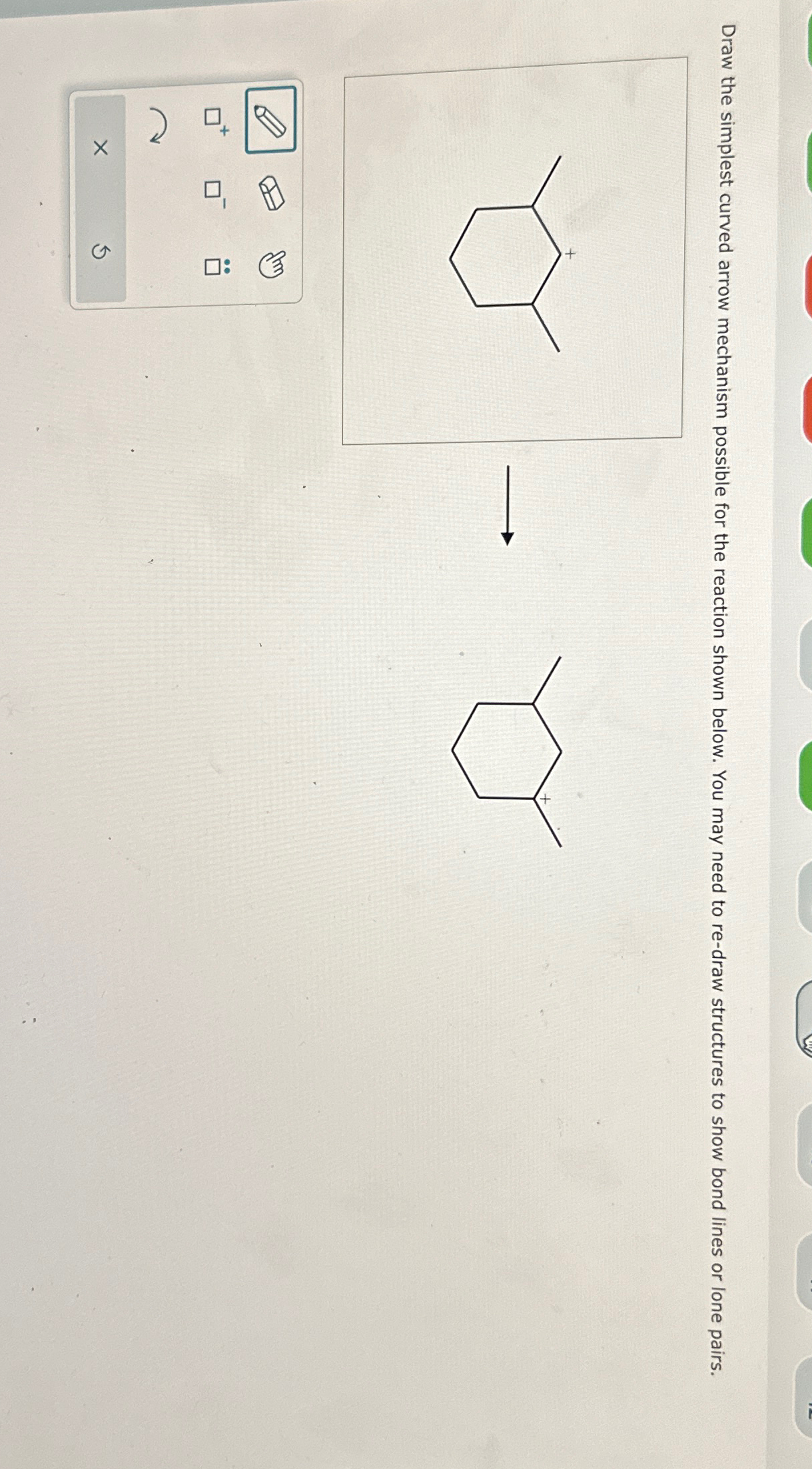 Solved Draw the simplest curved arrow mechanism possible for | Chegg.com