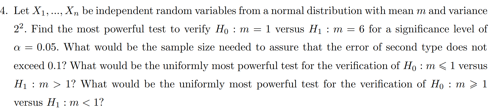 Solved Let x1,dots,xn ﻿be independent random variables from | Chegg.com